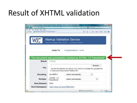 Ppt Using The Html And Css Validation Services Powerpoint Presentation Id6987990