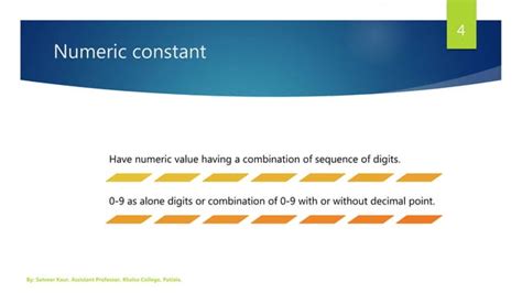 Constants In C Pptx Computing Technology And Computing