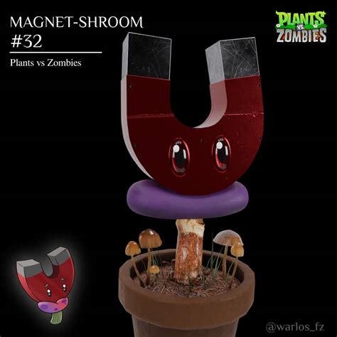 Plants Vs Zombies Magnet Shroom