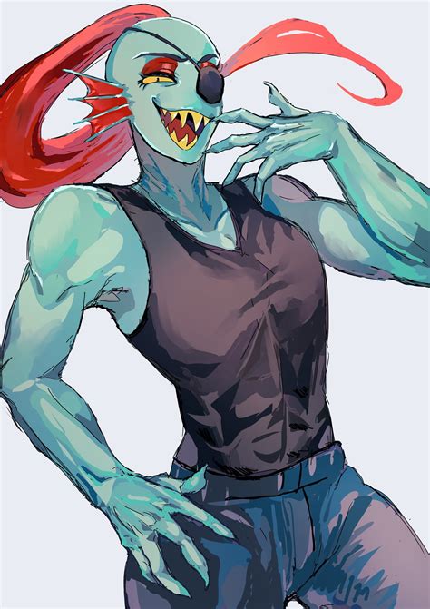 Undyne Undertale Drawn By 1160coffee Danbooru