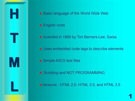 html 101 ppt
