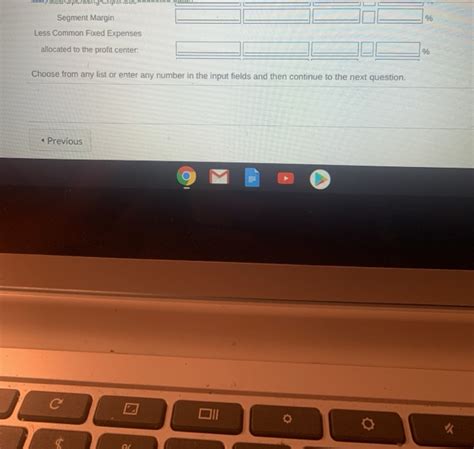 Solved Question Help Prepare A Segment Margin Performance