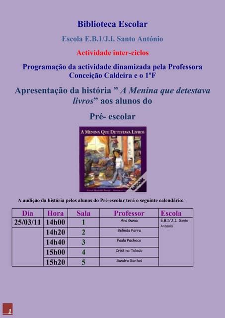 Semana Da Leitura 2011 Pdf