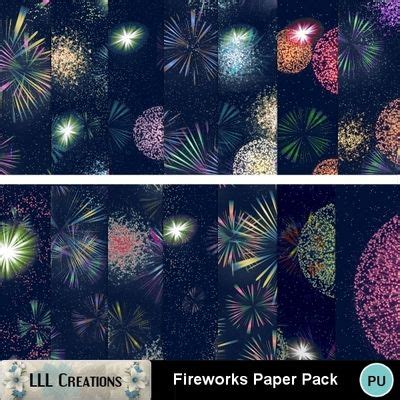 Fireworks Paper Pack By Lll Creations Paper Pack