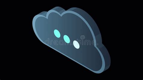 Isometric Cloud Database Animation Cloud Computing And File Cloud