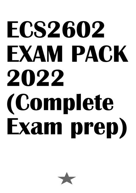 ECS2602 EXAM PACK 2022 Complete Exam Prep ECS2602 Macroeconomics ECS2602 Stuvia SA