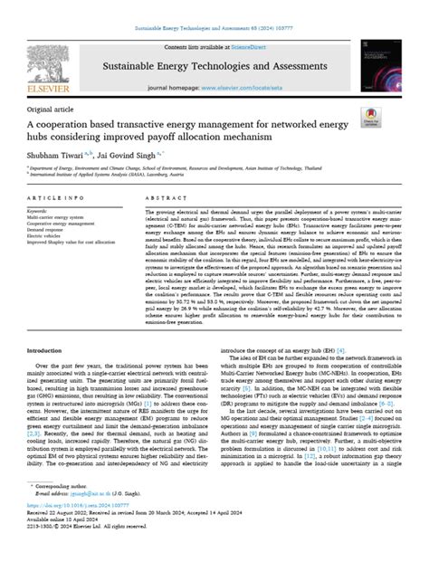 A Cooperation Based Transactive Energy Management For Networked Energy