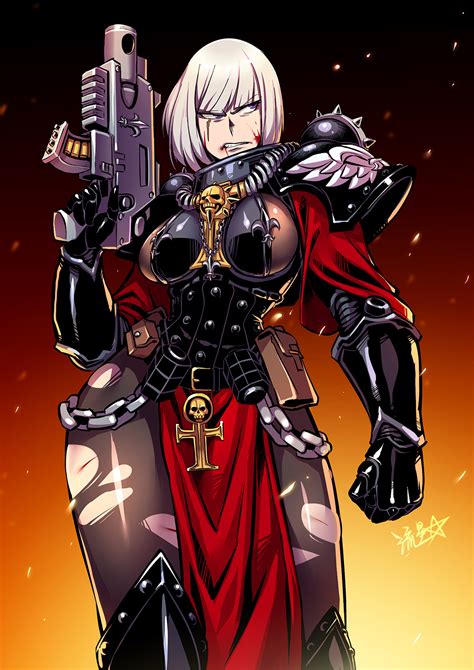 Adepta Sororitas Warhammer 40k Drawn By Ryuuseimarkii Danbooru