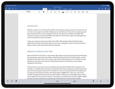 A Beginner S Guide To Microsoft Word On The IPad The Sweet Setup