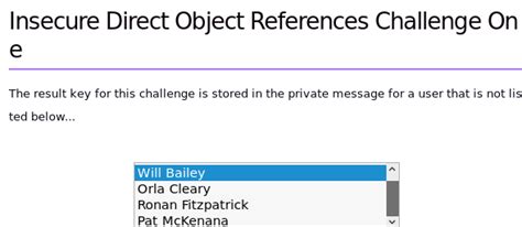 Owasp Security Shepherd Insecure Direct Object Reference Solution