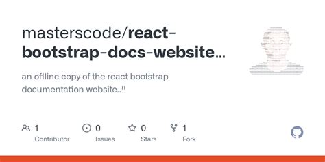 GitHub Masterscode React Bootstrap Docs Website Offline An Oflline Copy Of The React