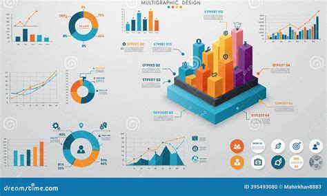 Infographic Displaying Various Charts And Graphs Including Bar Graphs