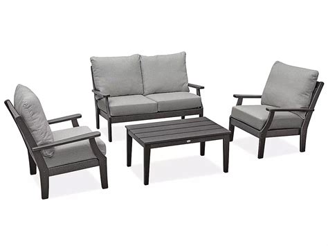 Polywood® Deep Seating Collection Set Gray H 11334gr Uline