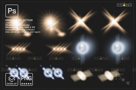 Car Headlights Photo Overlays Photoshop Overlay Stage By 2suns Thehungryjpeg