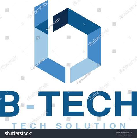 Letter B Monogram Tech Solution Logo Stock Vector Royalty Free 2240062781 Shutterstock