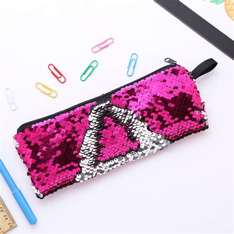 화려하고 심플한 다용도 파우치 스팽글 봉제필통 캐보트 어린이 의류 잡화 완구 쇼핑몰