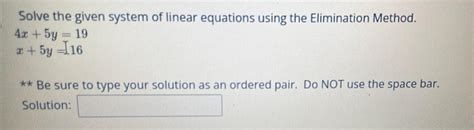 [answered] solve the given system of linear equations using the kunduz