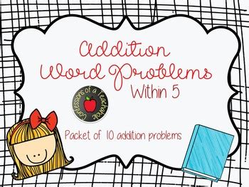 Addition Word Problems Within Set Of Multiple Strategies