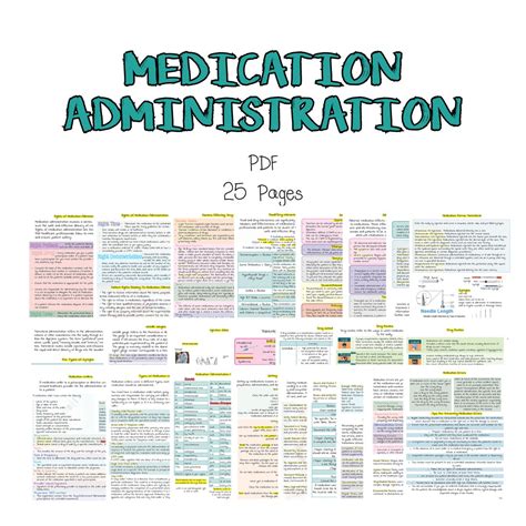 Medication Administration Nursing Notes Etsy