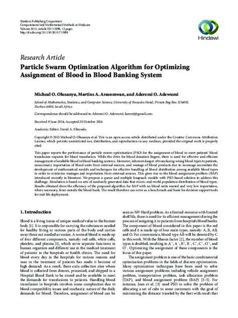 Pdf A Particle Swarm Optimization Algorithm For Optimal Car Call