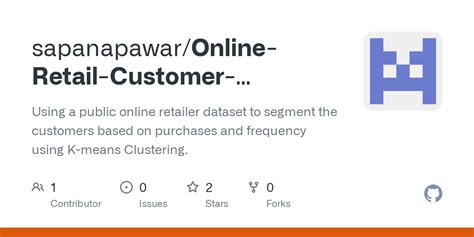 GitHub Sapanapawar Online Retail Customer Segmentation Using A Public Online Retailer Dataset
