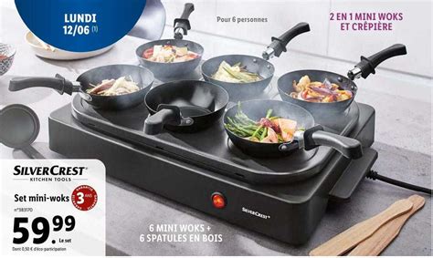 Promo Silvercrest Set Mini Woks Chez Lidl Icatalogue Fr