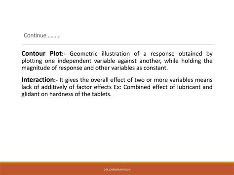 Optimization Techniques In Formulation Development Response Surface Methodology Ppt