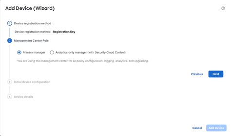 Cisco Secure Firewall Management Center Device Configuration Guide Device Management
