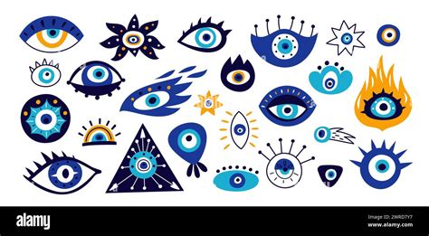 Evil Eyes Turkish Or Greek Talisman Icons Magical Amulets Hamsa