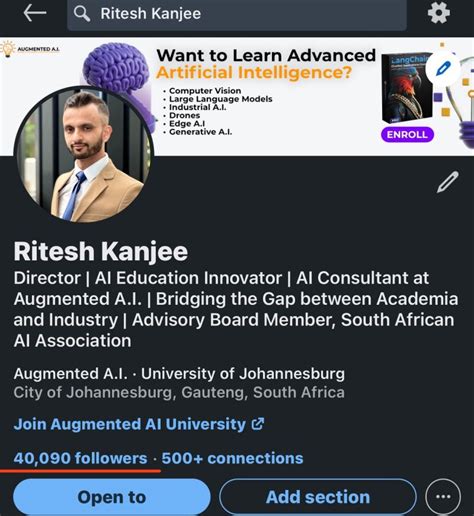 ritesh kanjee on linkedin linkedin