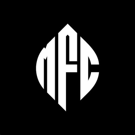 Premium Vector MFC Circle Letter Logo Design With Circle And Ellipse