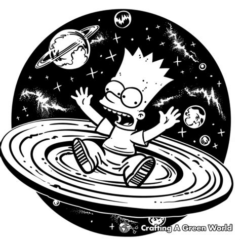 Trippy Bart Simpson Coloring Pages Free And Printable