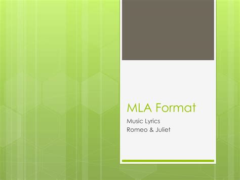 PPT MLA Format PowerPoint Presentation Free Download ID 1922517