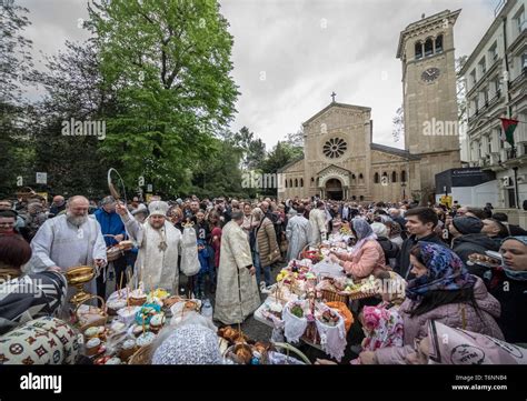 Russian Orthodox Easter Celebrations And Blessings At The Russian
