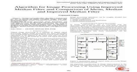 Pdf Algorithm For Image Processing Using Improved Algorithm For Image Processing Using