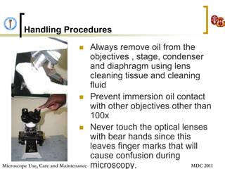 MICROSCOPE USE AND MAINTENANCE REVISED And CURRENT Ppt Photography Arts And Crafts