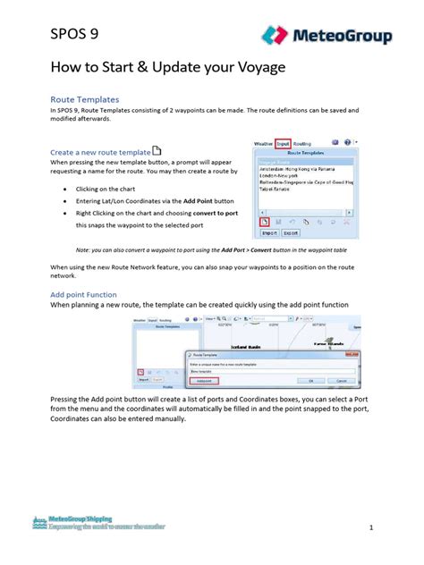 Spos 9 How To Update Your Voyage Pdf Mathematical Optimization Routing