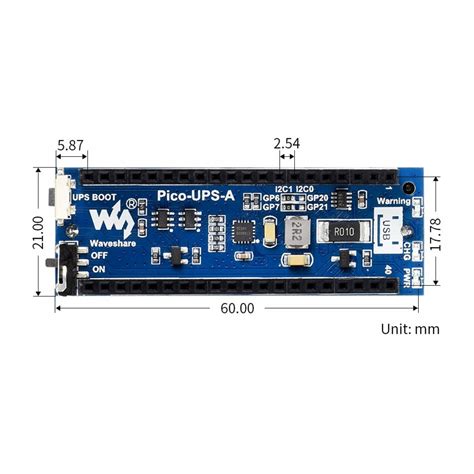 Waveshare Ups Module A For Raspberry Pi Pico Ws 19694