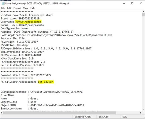 Powershell Logging And Auditing Active Directory