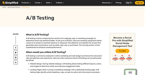 Unlocking The Power Of A B Testing In Social Media A Complete Glossary By Ab Testing Glossary