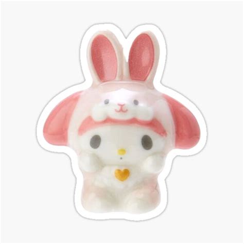 My Melody Sanrio Sticker For Sale By Harajukucolle Redbubble