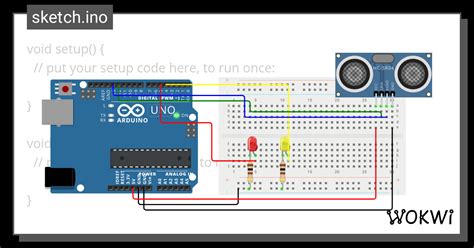Sensor Ultrassonico Wokwi ESP32 STM32 Arduino Simulator