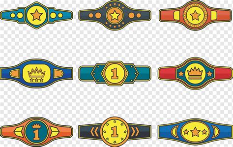 챔피언 벨트 복싱 챔피언 벨트 트로피 엠 블 럼 로고 구찌 벨트 Png Pngwing