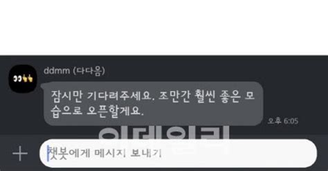 마음 급했나카카오 Ai 챗봇 다다음 오픈 하루만에 중단