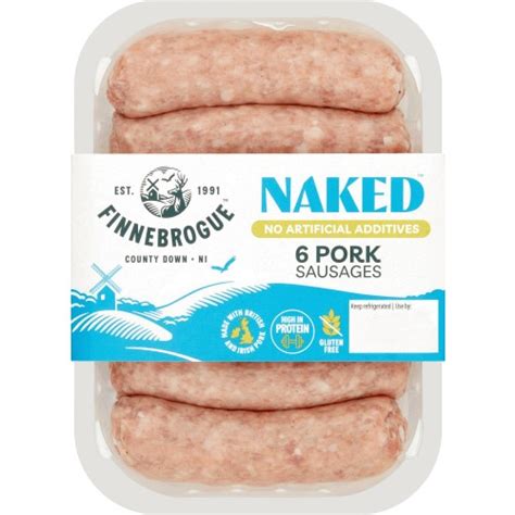 Finnebrogue Naked Pork Sausages 6 X 400g Compare Prices Uk