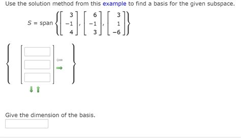 Solved Use The Solution Method From This Example To Find A Chegg Com