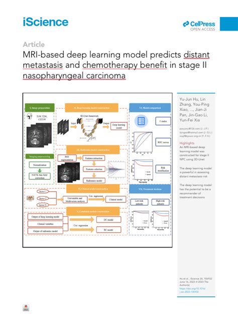 Iscience Pdf Receiver Operating Characteristic Cancer