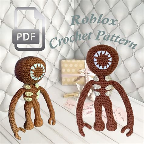 Roblox Crochet Pattern Pdf Roblox Figure Amigurumi Characters Roblox Roblox Birthday