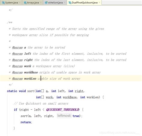 Java 对int类型的 Sort排序原理int 排序 Csdn博客