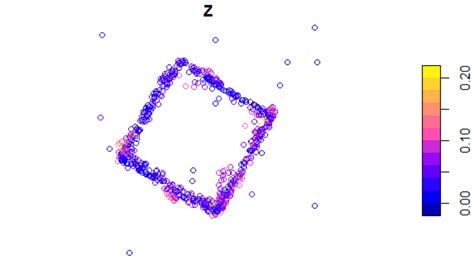 How To Find Polygon From Noisy Points In Sf Package R Stack Overflow